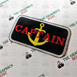 Embroidered Captain Patch with or without Anchor - Customisable | The ...