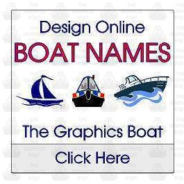 Custom Vinyl Boat Name Stickers | Online Designer | The Graphics Boat