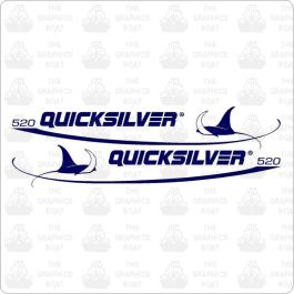 Quicksilver 520 Boats Decals Sticker Pair | Marine Vinyl | The Graphics ...
