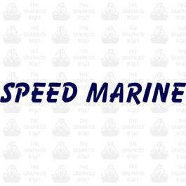 Aquamar Speed Boat Lettering Decal – Marine-Grade Vinyl | The Graphics Boat